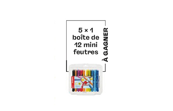 Concours : Gagnez 5x 1 boîte de 12 mini feutres - concours-suisse.ch